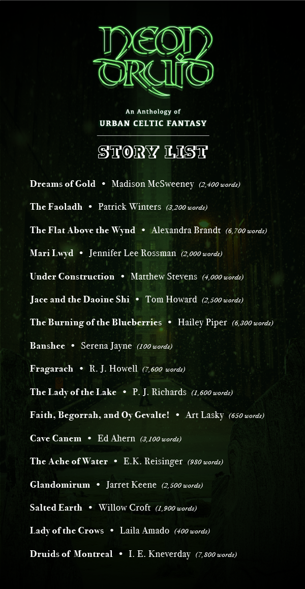 Welcome to NEON DRUID, Here’s What’s on the Menu… – Mt. Misery Press